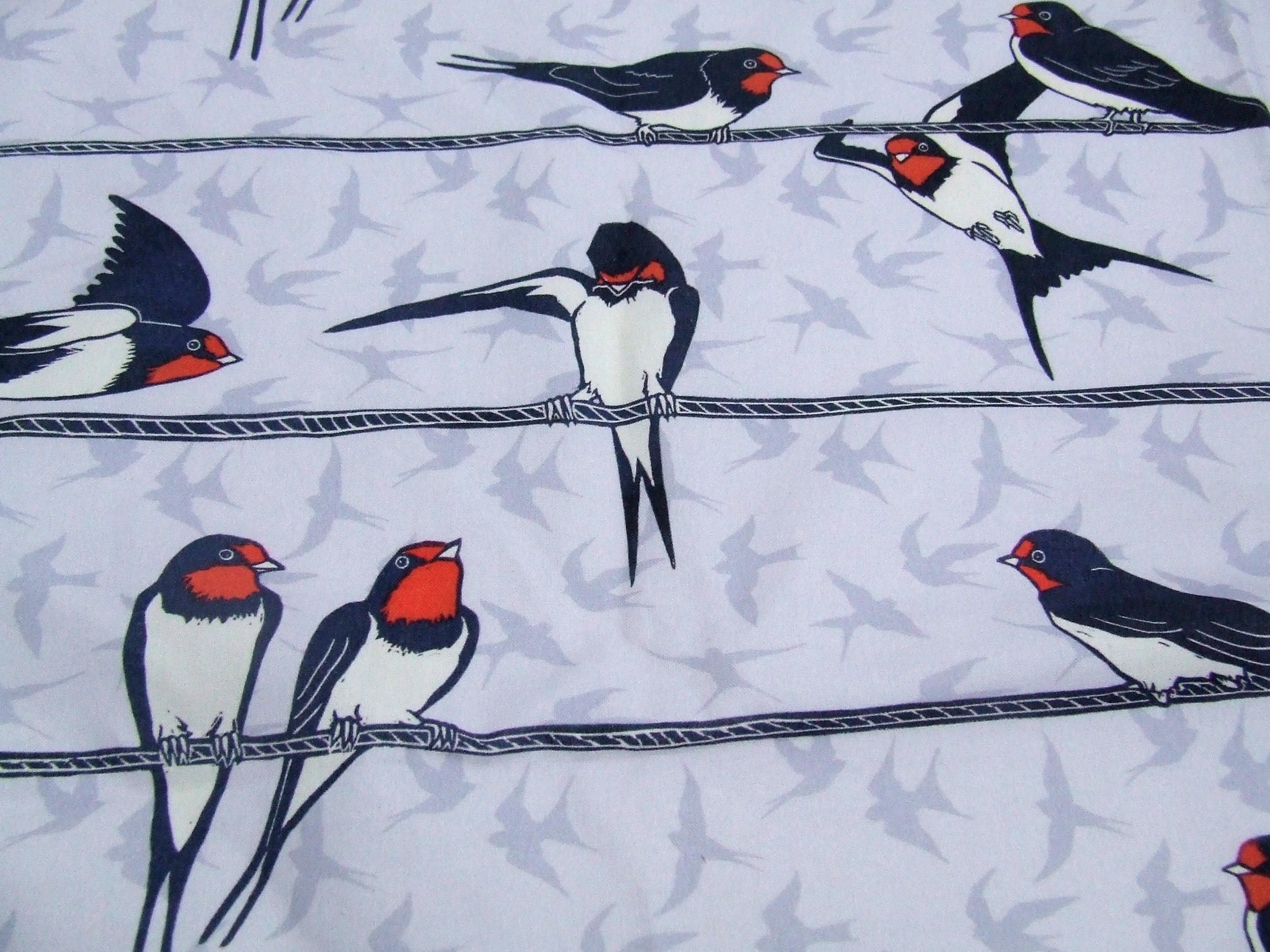 Bird Fabrics and Wallpapers – ThreeBearsPrints